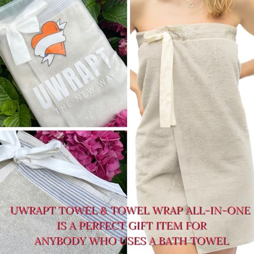 Shower Wrap | Bath Wrap Towel | Wrap Towel | UWRAPT